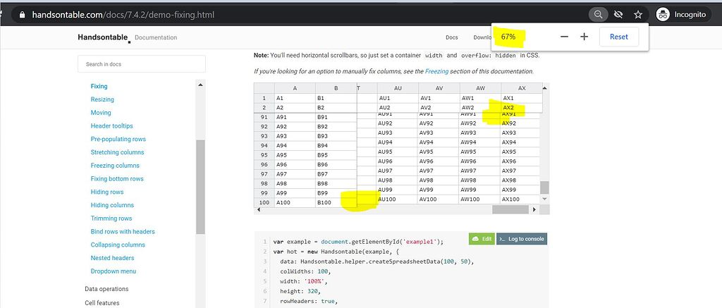 [GH #875] Misalignment problem when scrolling the Handsontable with fixed columns - Issues ...