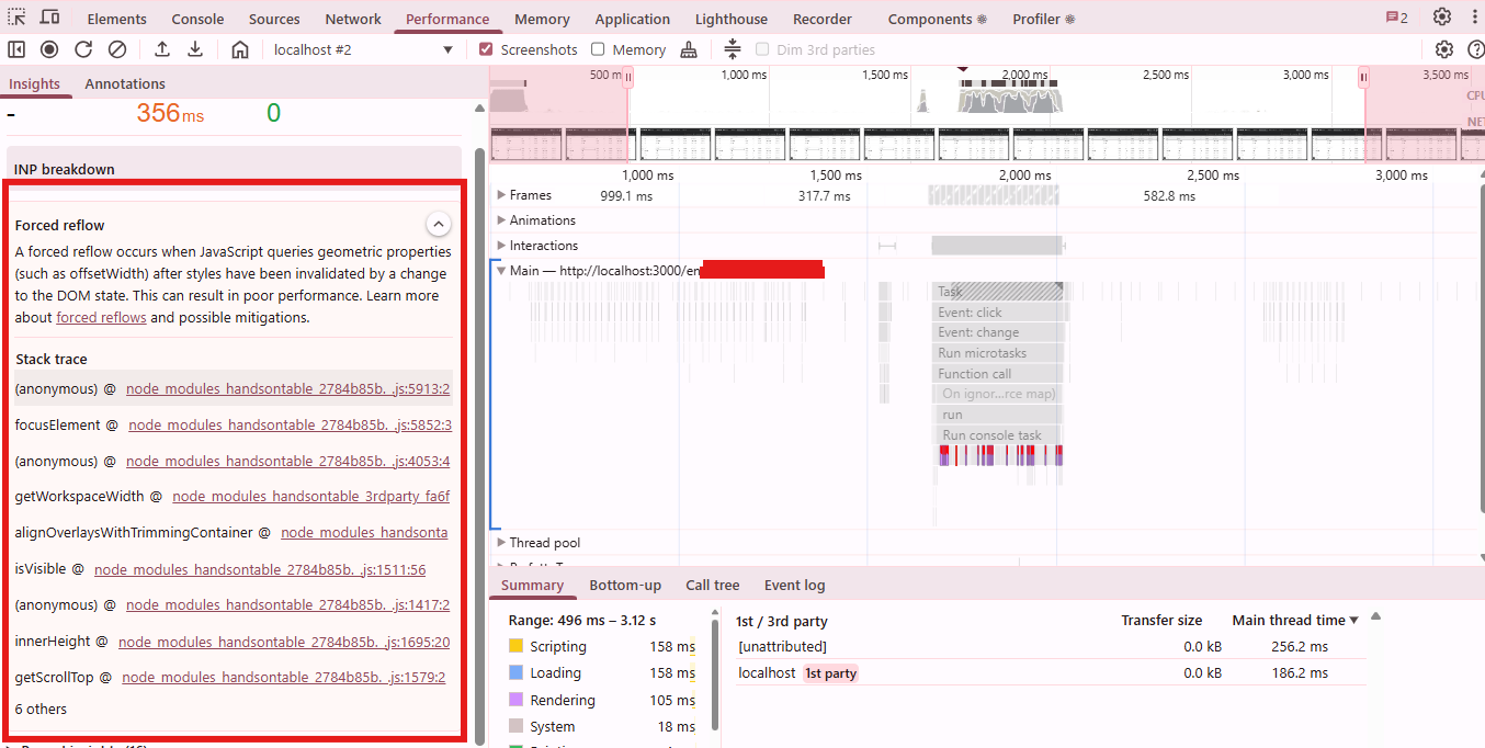 Performance issue: Handsontable slow when React re-renders the component - Questions ...